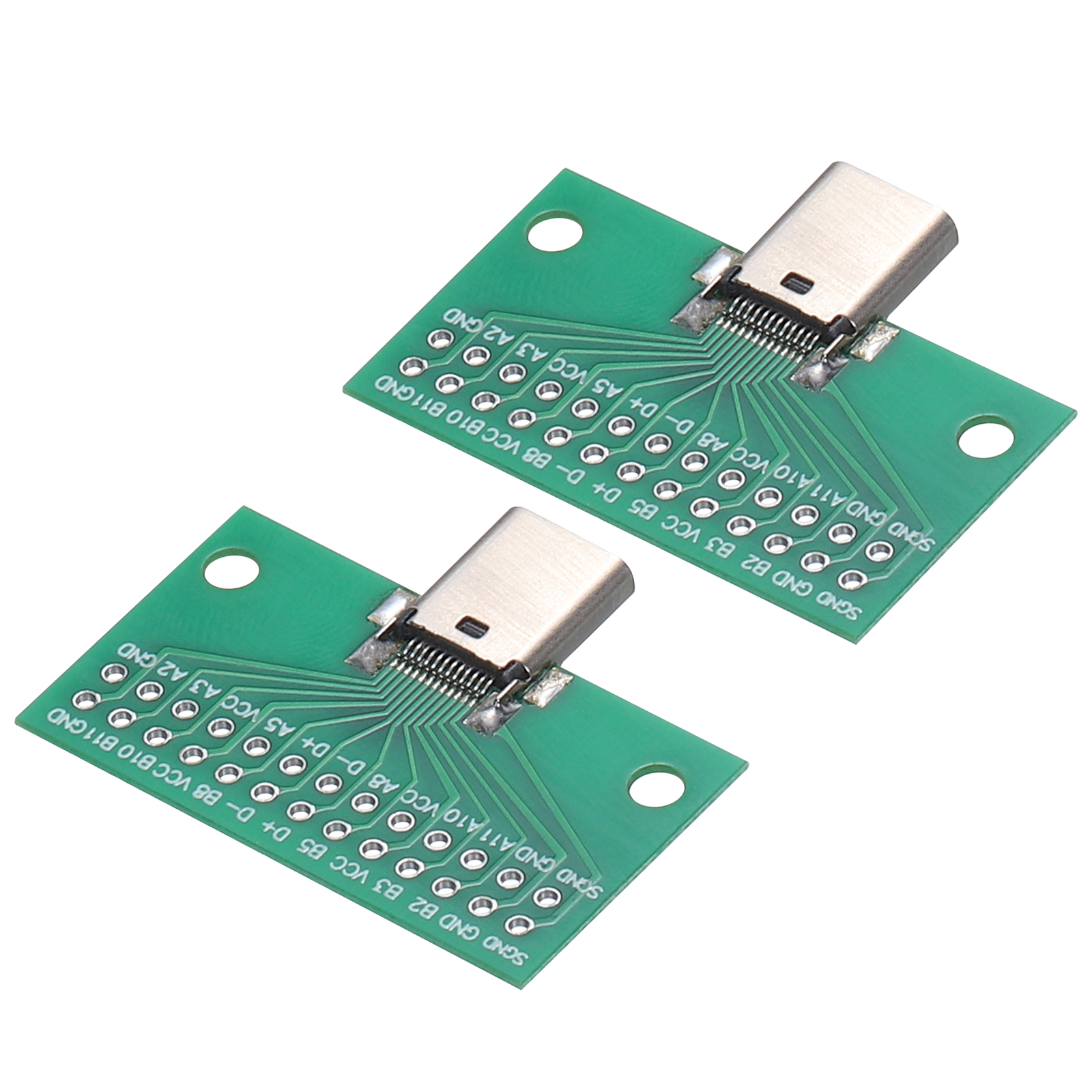 2Pcs Type C Connector Female USB 3.1 26Pin Test PCB Board for Data ...