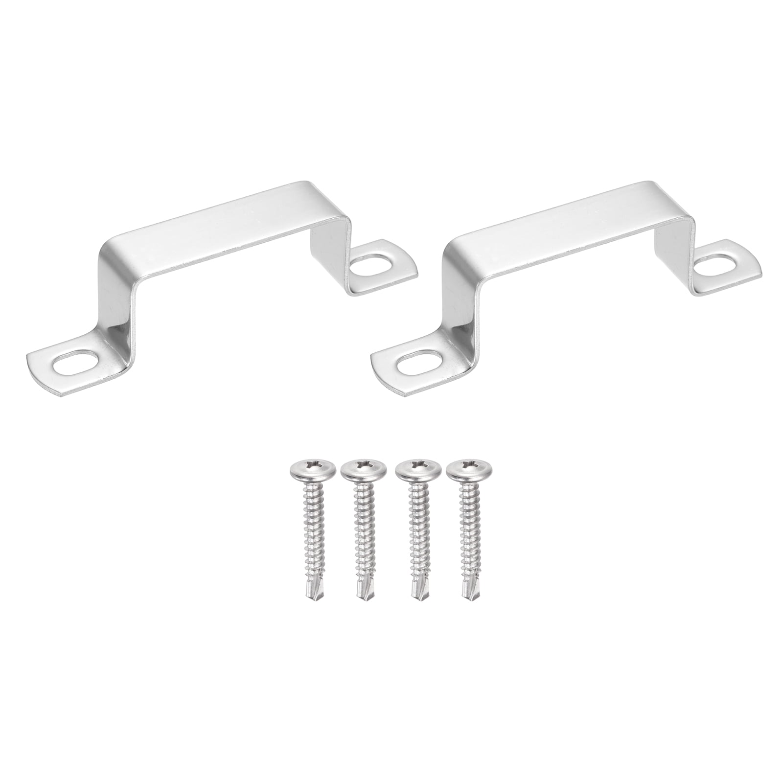 2Pcs U Shape Square Tube Clamp, 60x30mm U Shaped Bracket 304 Stainless ...