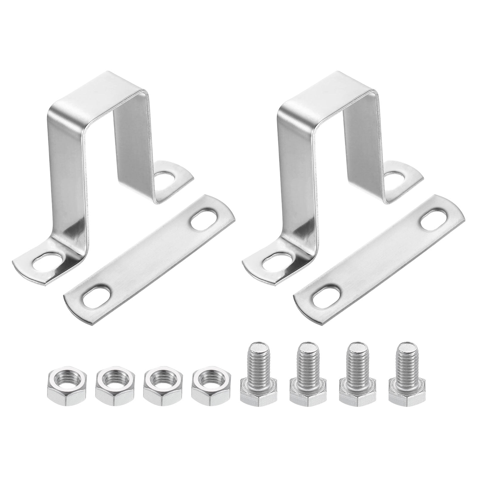 2Pcs U Shaped Connector Bracket, 30x60mm 304 Stainless Steel Pipe Strap ...