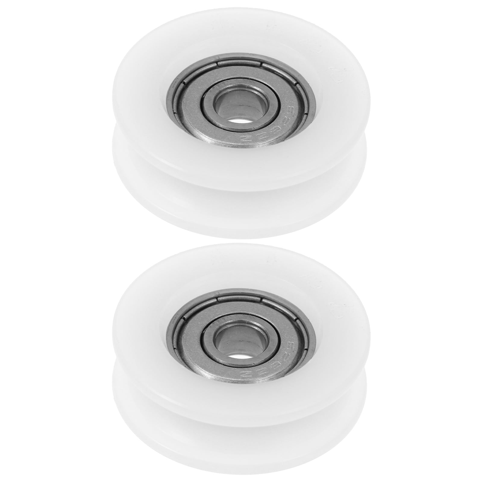 2Pcs U Groove Guide Rail Bearing Pulley Steel Wire Rope Wheel Practical ...