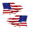 2Pcs USA Flag Car Mirror Stickers, 4th of July Rearview Mirror Vinyl ...