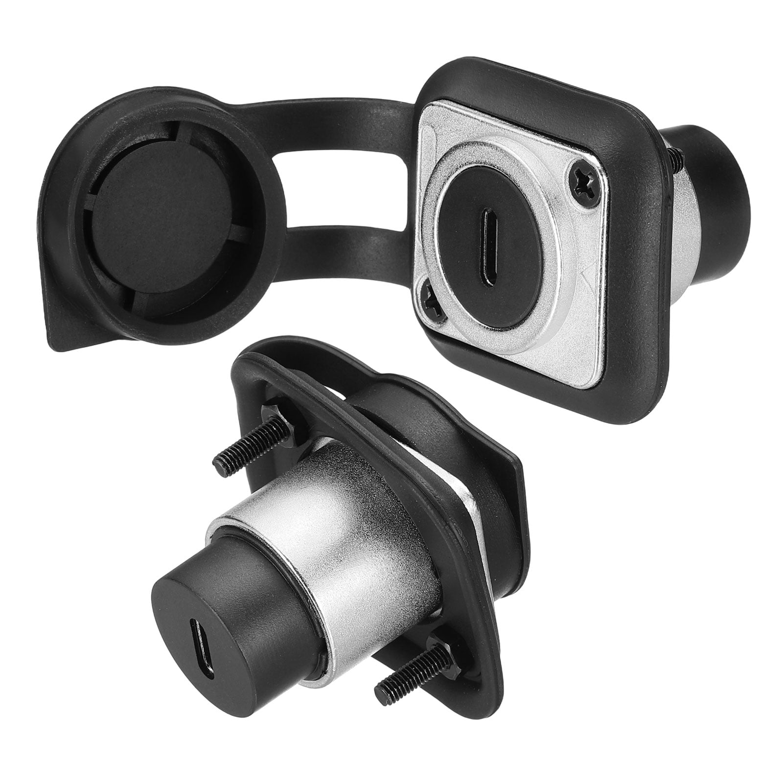 2Pcs USB-C Panel Mount Adapter with Dust Cover, Panel Mount Coupler ...