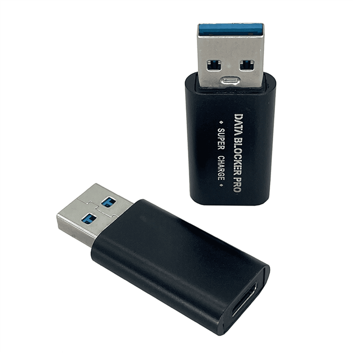 2pcs Usb Data Blocker Usb C To Usb A Data Blocker Protect Against Juice Jacking Support Quick
