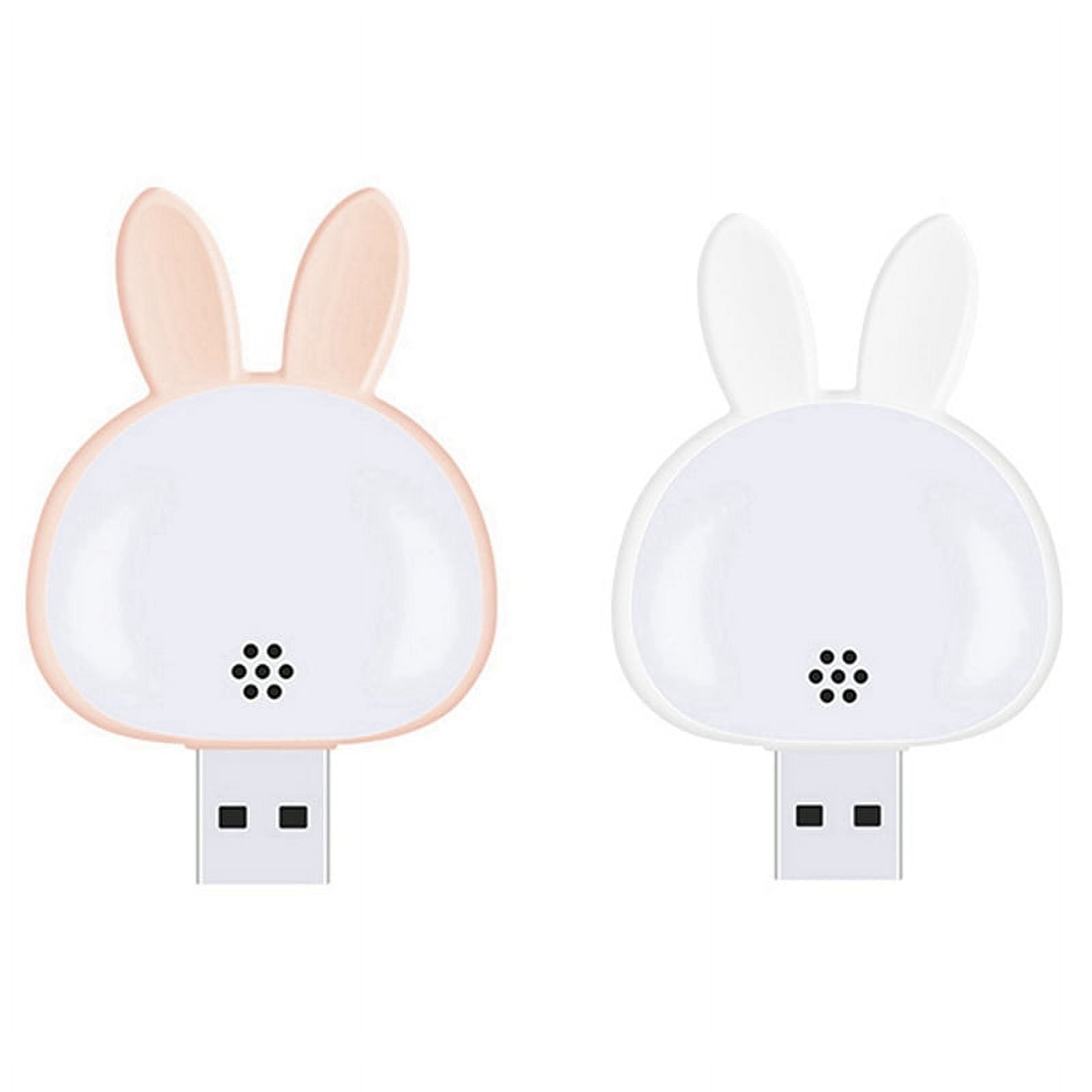 2Pcs USB Reading Lamp,Mini Bunny Night Light, Smart Voice 3 Color Desk ...