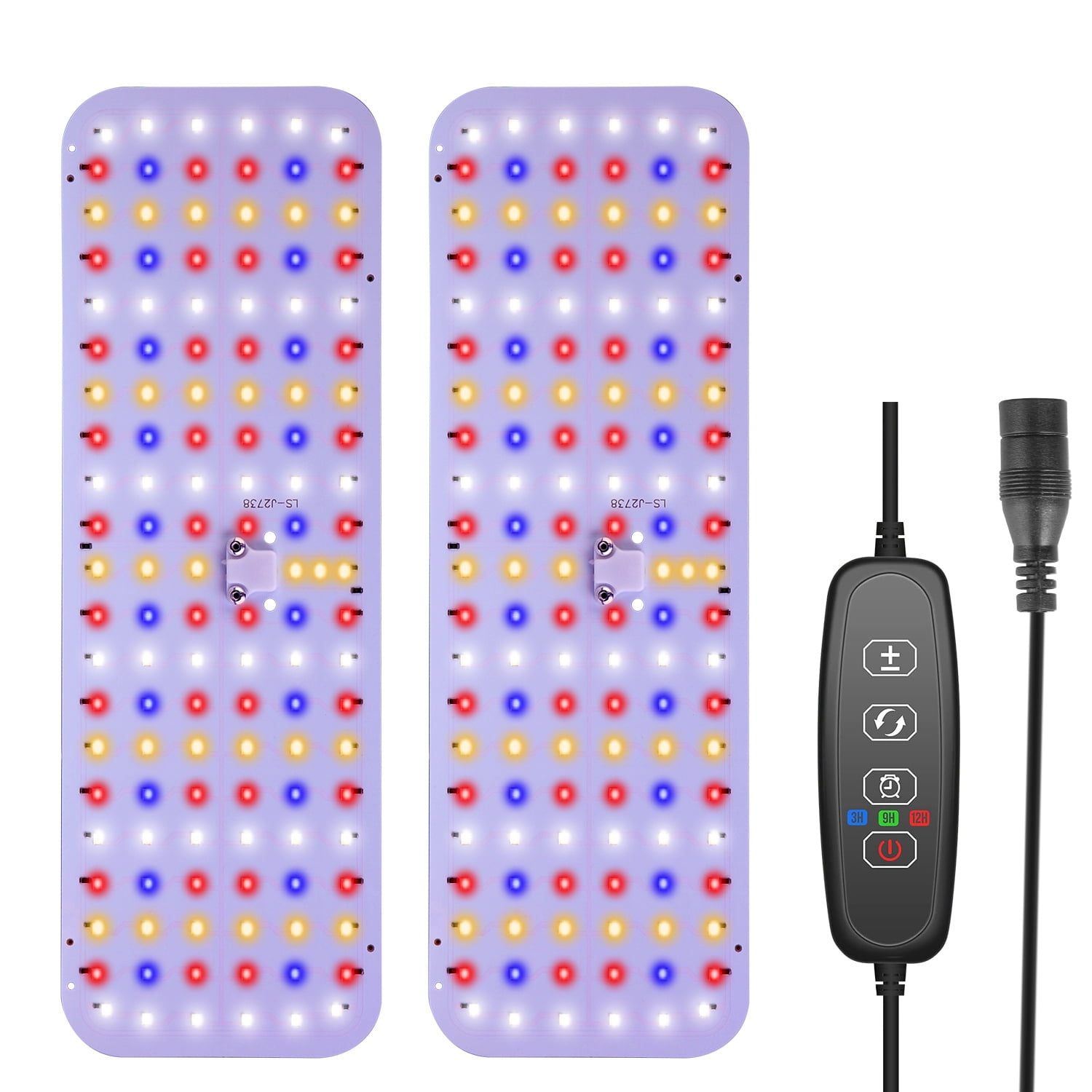 2Pcs Ultra-Thin LED Plant Grow Light TeqHome 126 LEDs Growing Lamp for ...