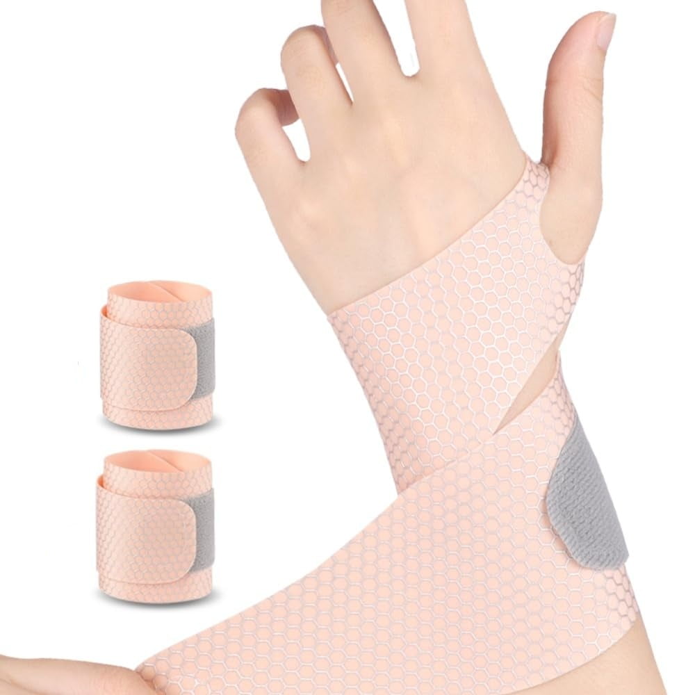 2Pcs Ultra-Thin Wrist Brace Support for Carpal Tunnel, Pain Relief ...