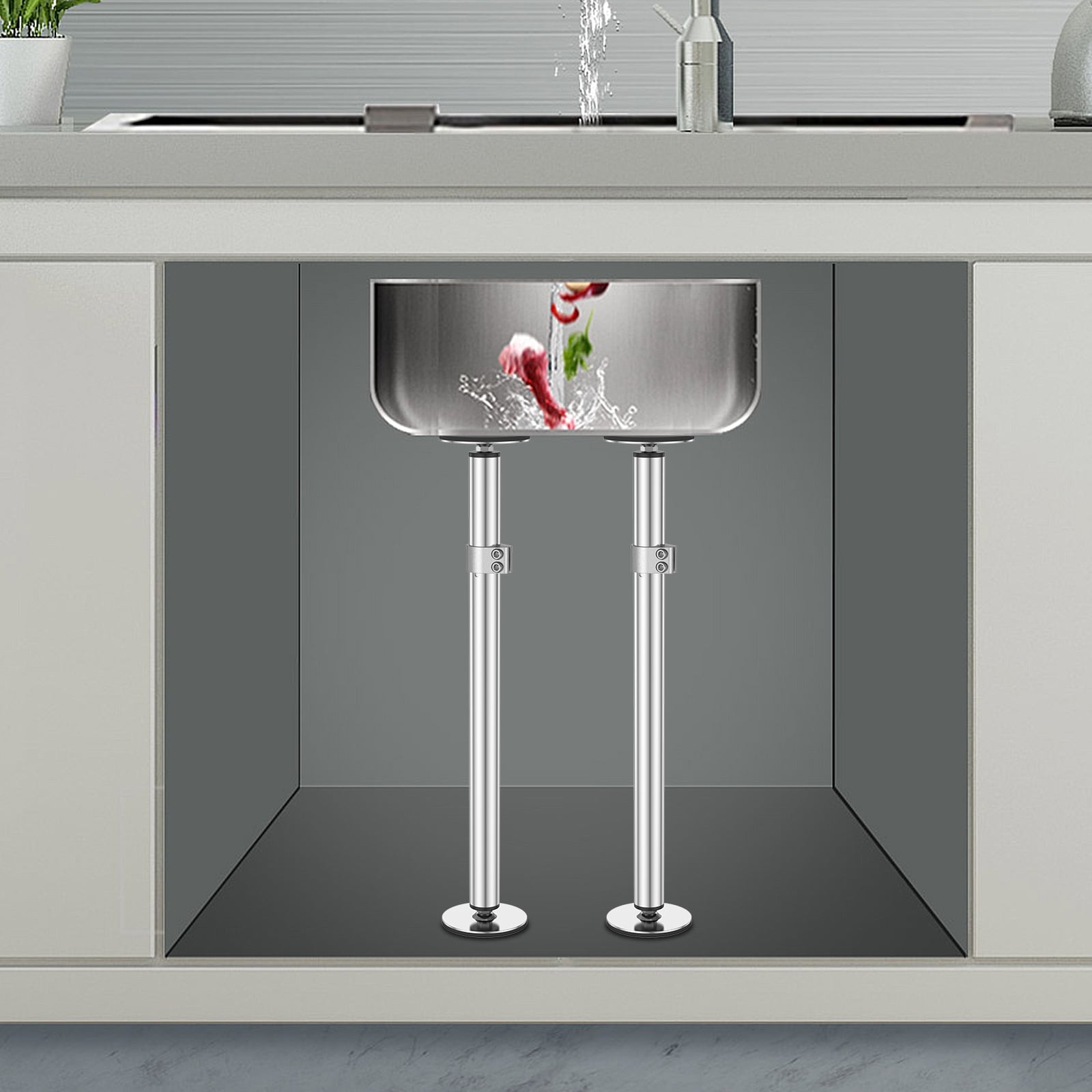 Adjustable Support Rod Heavy-Duty Undermount Sink Support Brackets ...