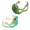 2Pcs Unique Tree Frogs Shaped Rings High Polish Open Rings Adjustable ...