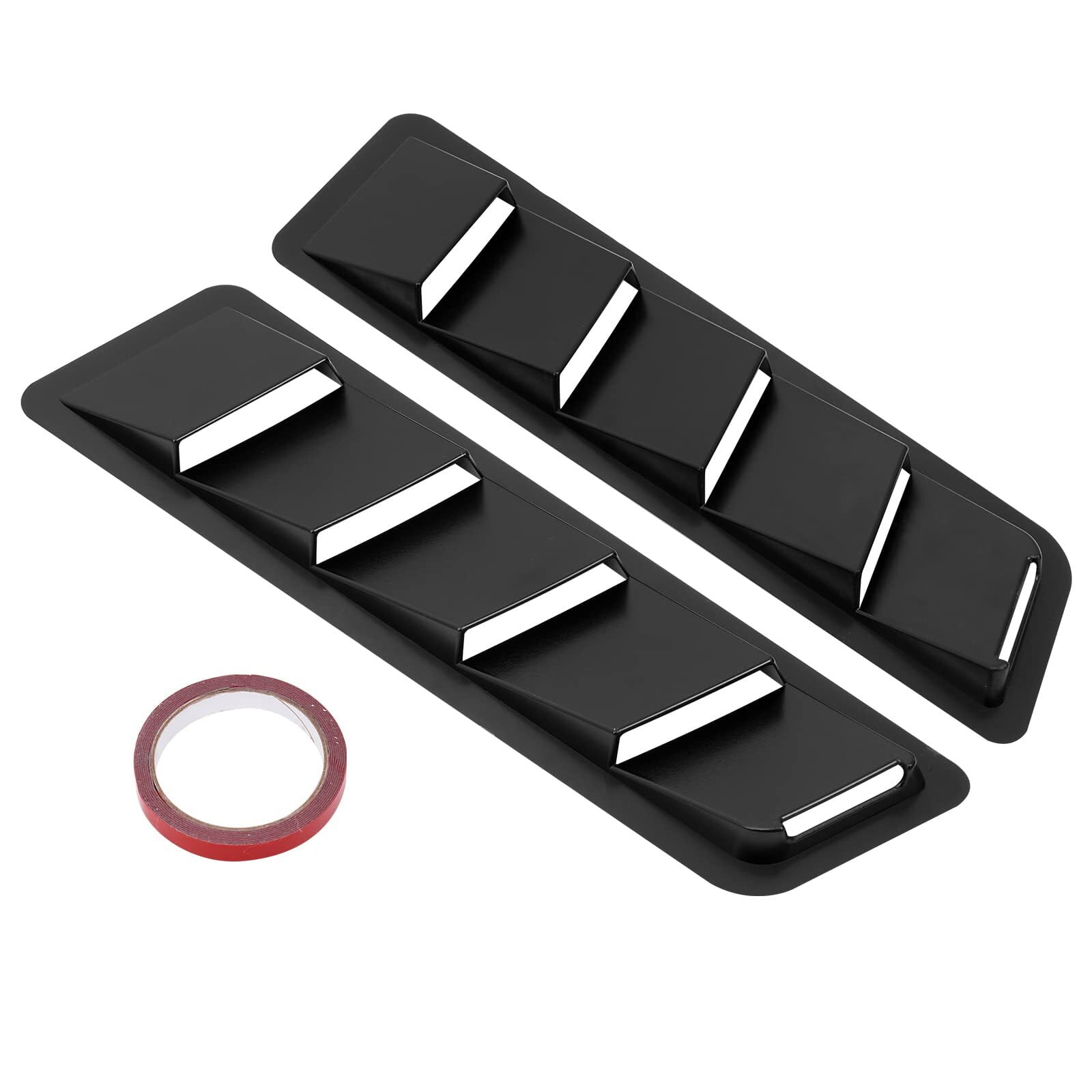2Pcs Universal Car Hood Vent Louver Scoop Cover Air Flow Intake For ...