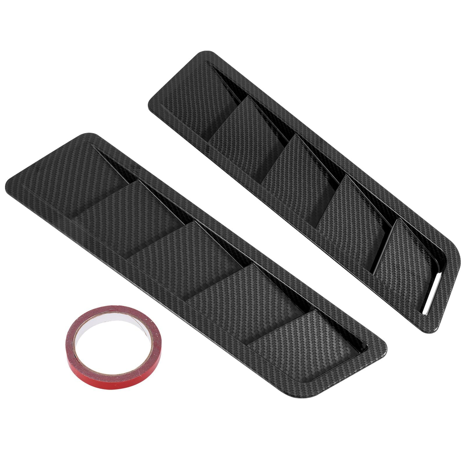 2Pcs Universal Car Hood Vent Louver Scoop Cover Air Flow Intake For ...