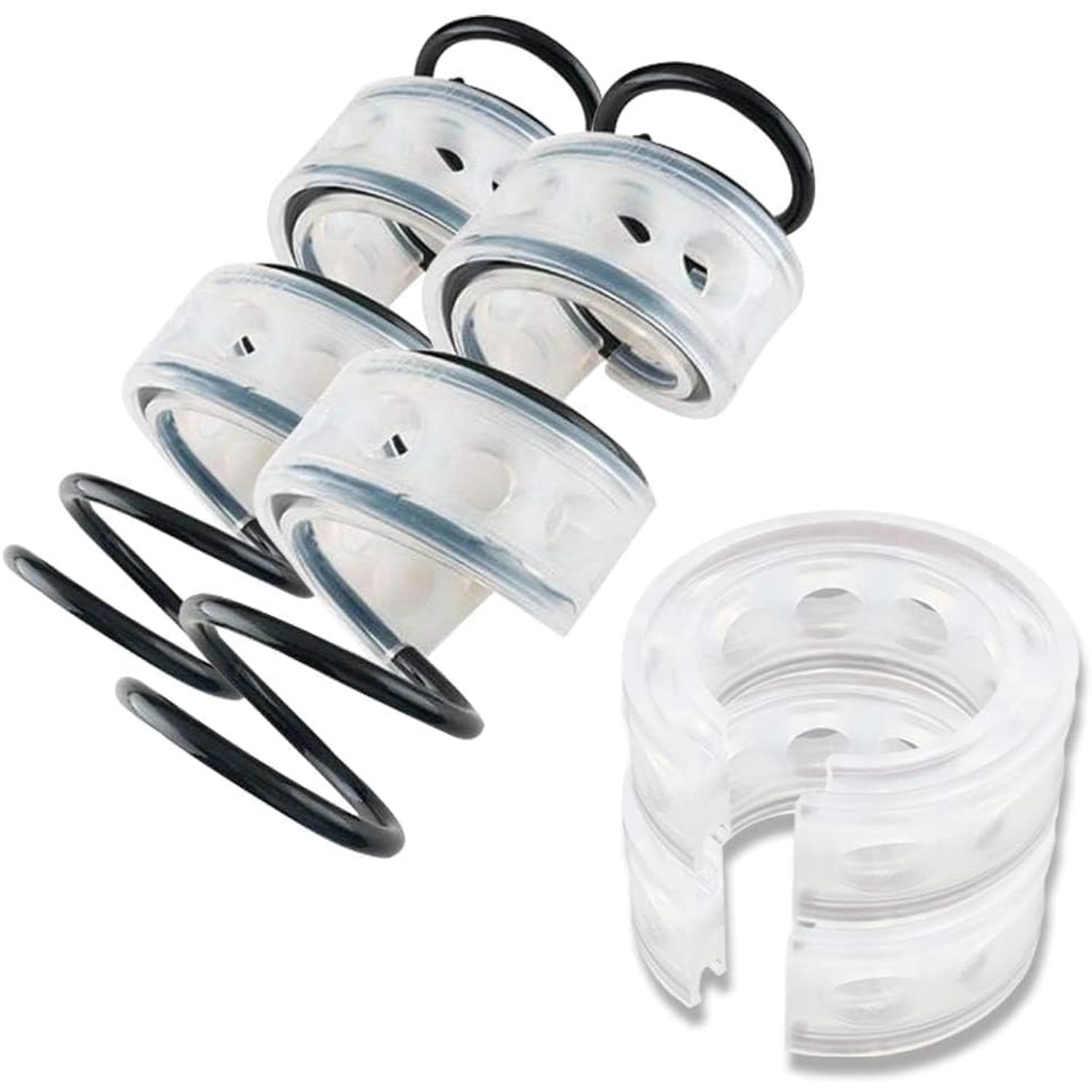 2Pcs Universal Car Shock Absorber Spring Bumper Power Auto Buffers A/B ...