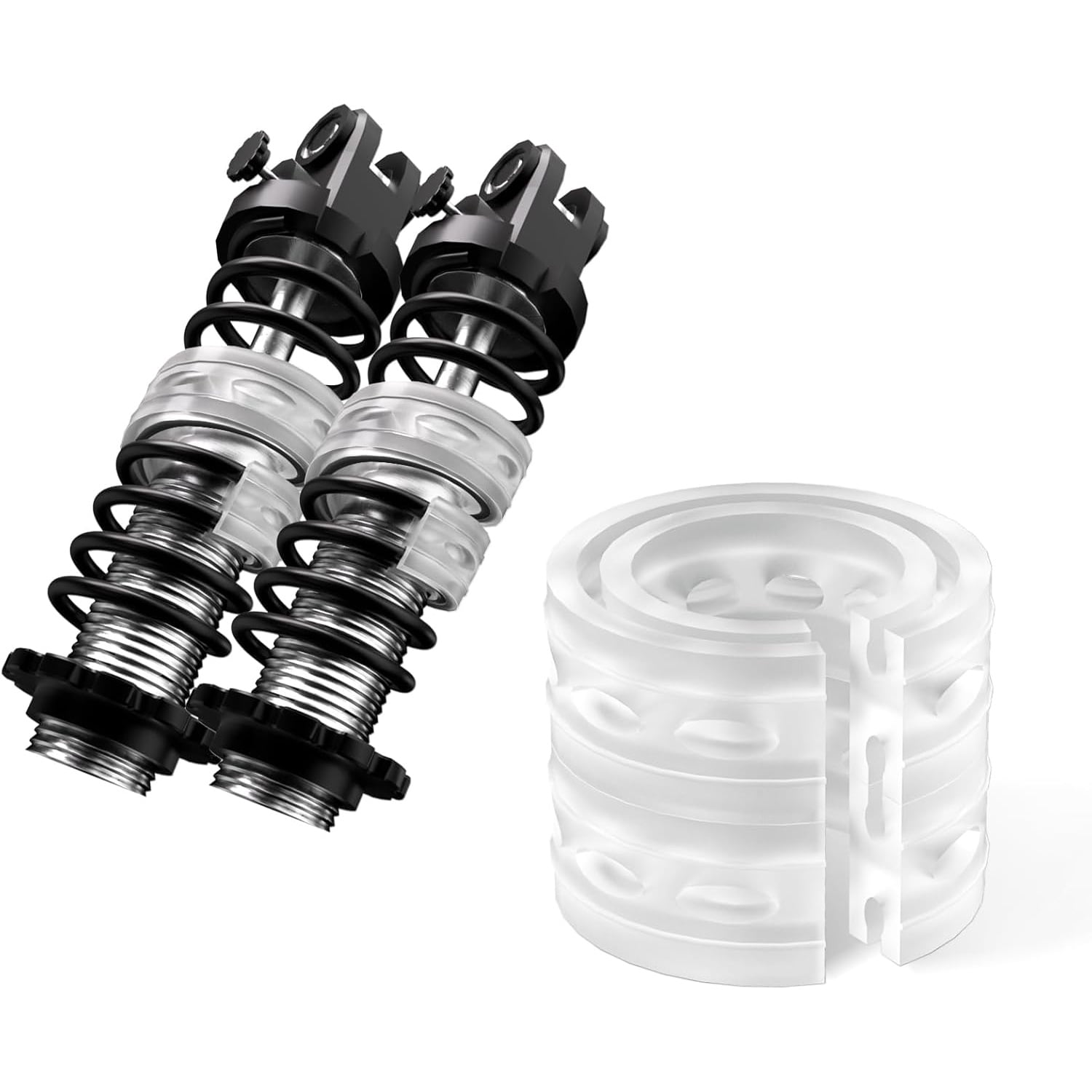 2Pcs Universal Car Shock Absorber Spring Bumper Power Auto Buffers A/B ...