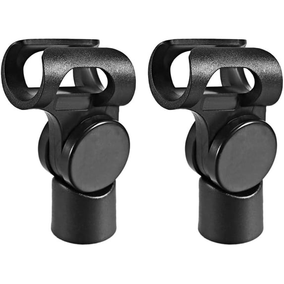 2Pcs Universal Microphone Mic Clip Holder for 17mm Stand Handheld 15mm ...
