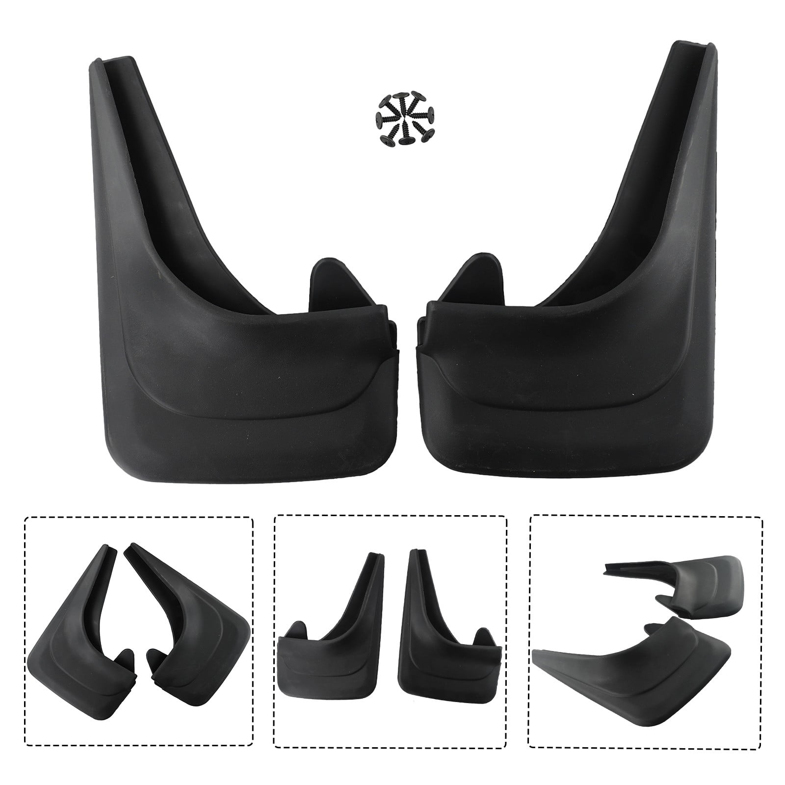 2Pcs Universal Mud Flaps Protect Splash Guards Mudguards Front Rear Car ...