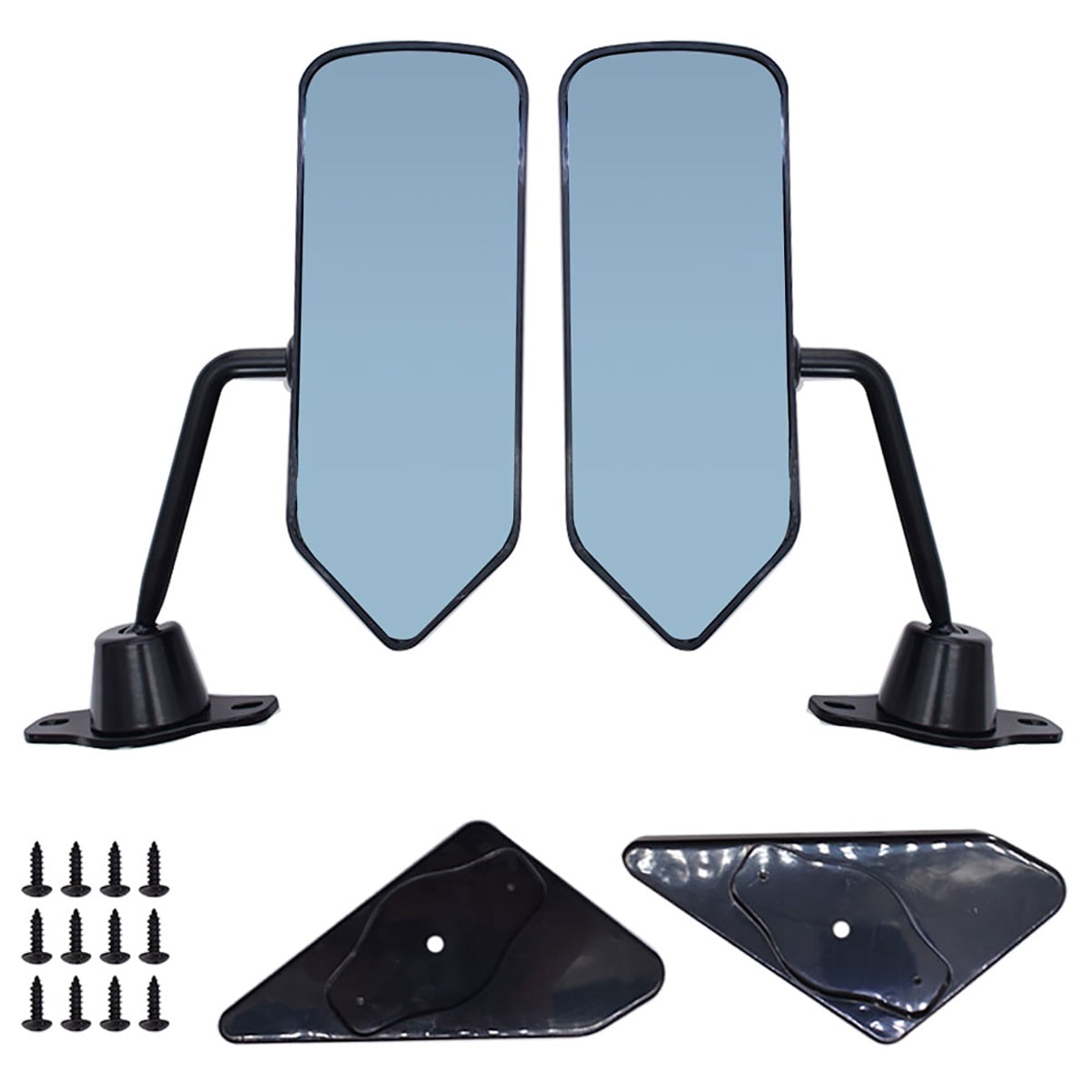 2Pcs Universal Side View Mirrors, Racing Style Sideview Mirror ...