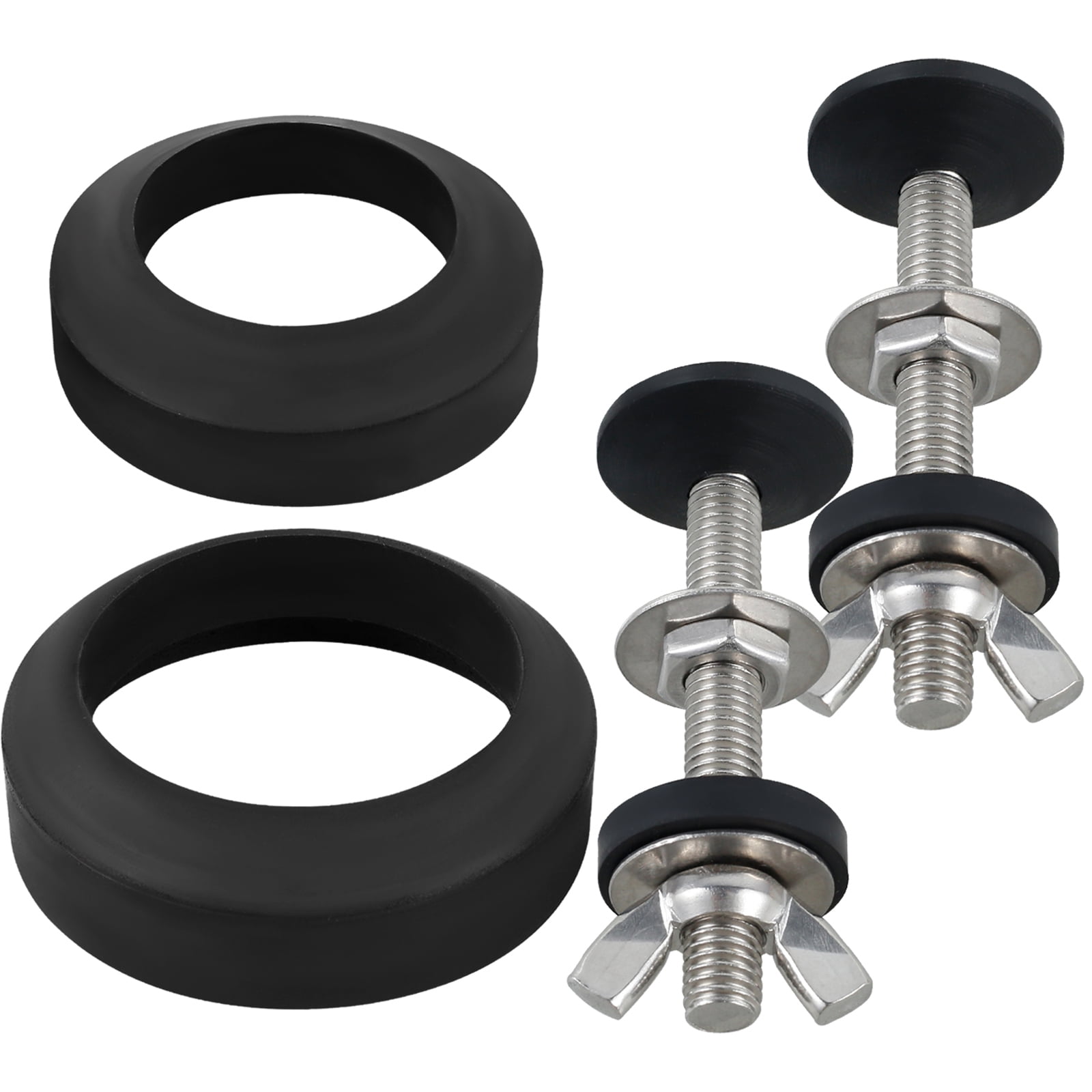 Xiyztok Toilet Tank Gasket Set Stainless Steel Bolts Seal Kit for 2 ...