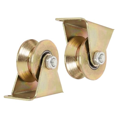 2Pcs V Groove Track Roller Thickened Sliding Gate Wheel Heavy Duty ...