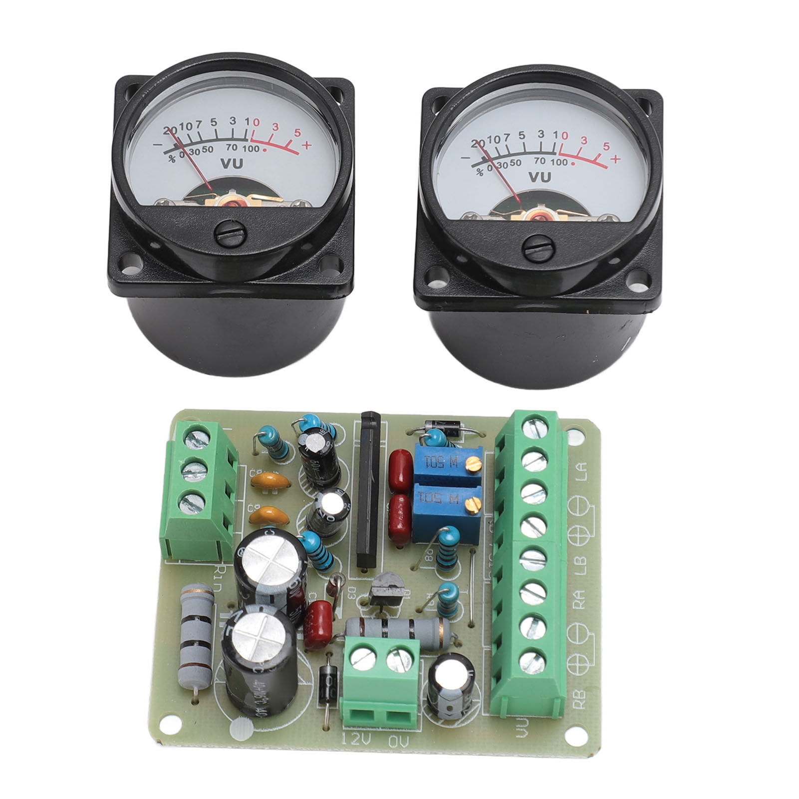 2Pcs VU Meter Mute Function Accurate Clear Display Professional VU ...