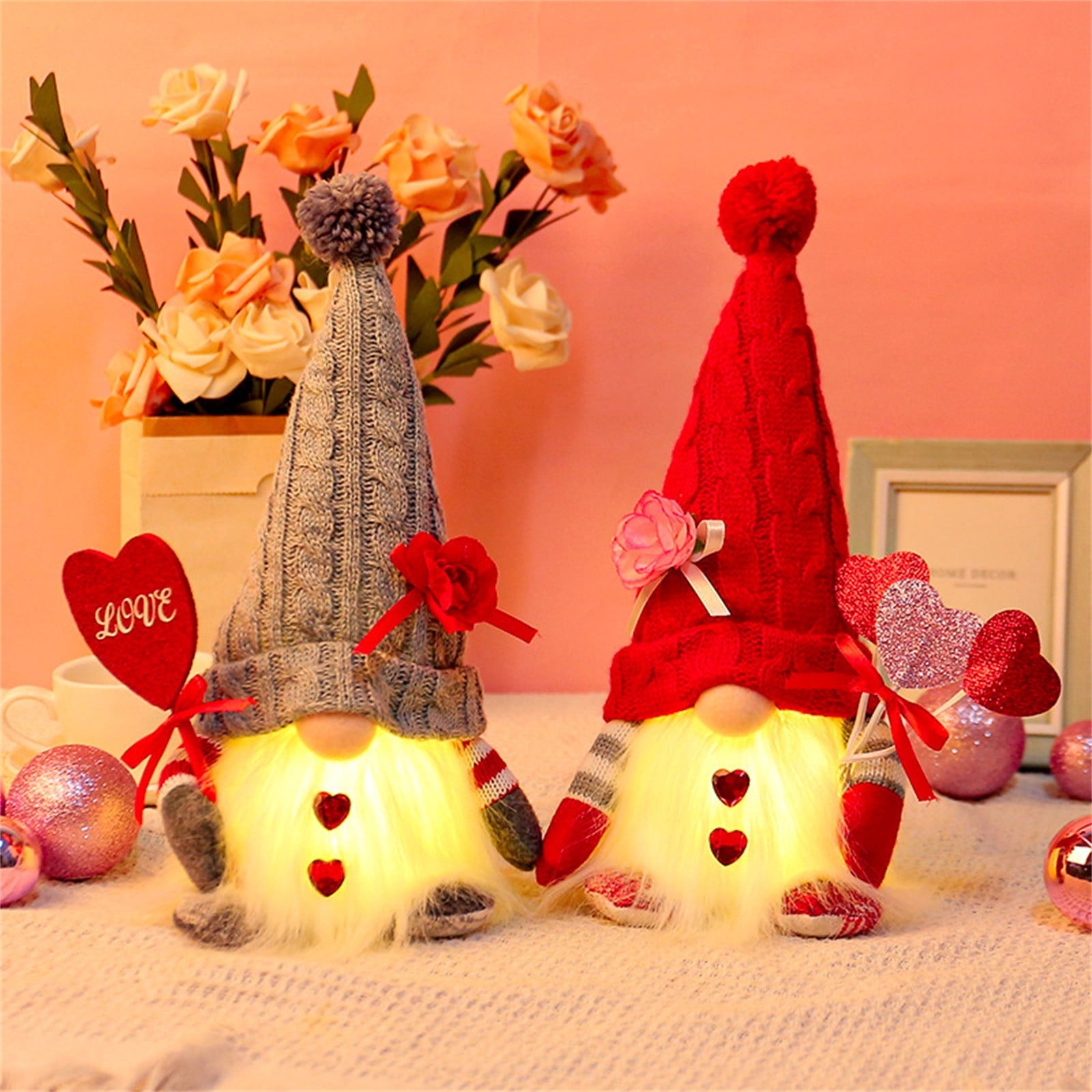 2Pcs Valentine Faceless Doll under $5! Yannianjz Valentine's Day Gnome ...