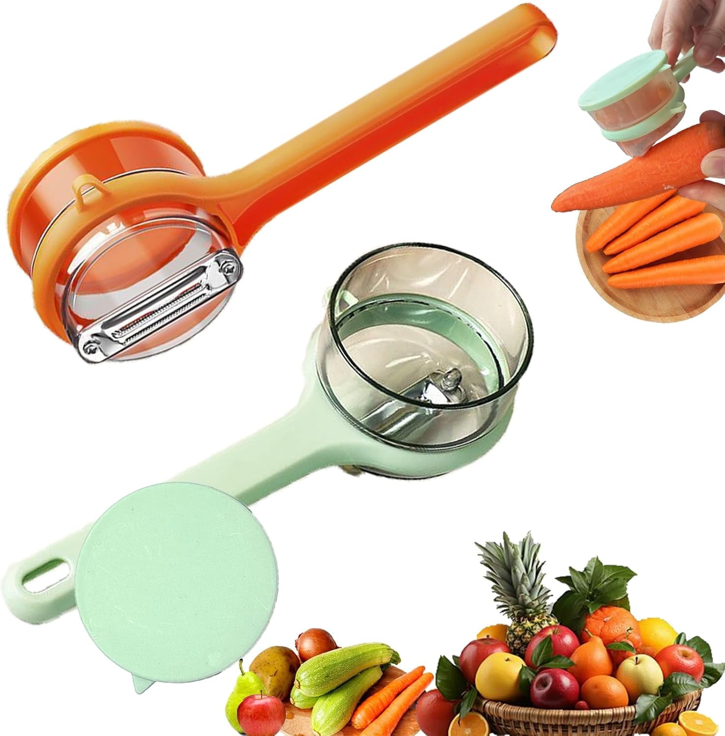 2Pcs Vegetable peelers for kitchen, Potato Peeler, Fruit Carrot Veggie ...