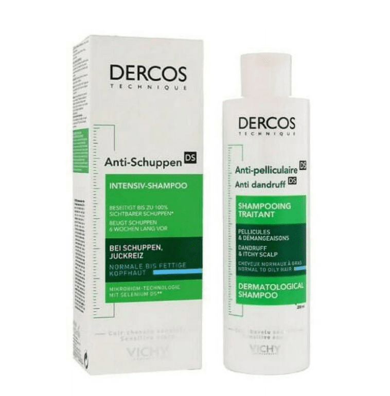 2Pcs Vichy Dercos Dandruff Shampoo 200Ml Oil Control Itch & Volume ...