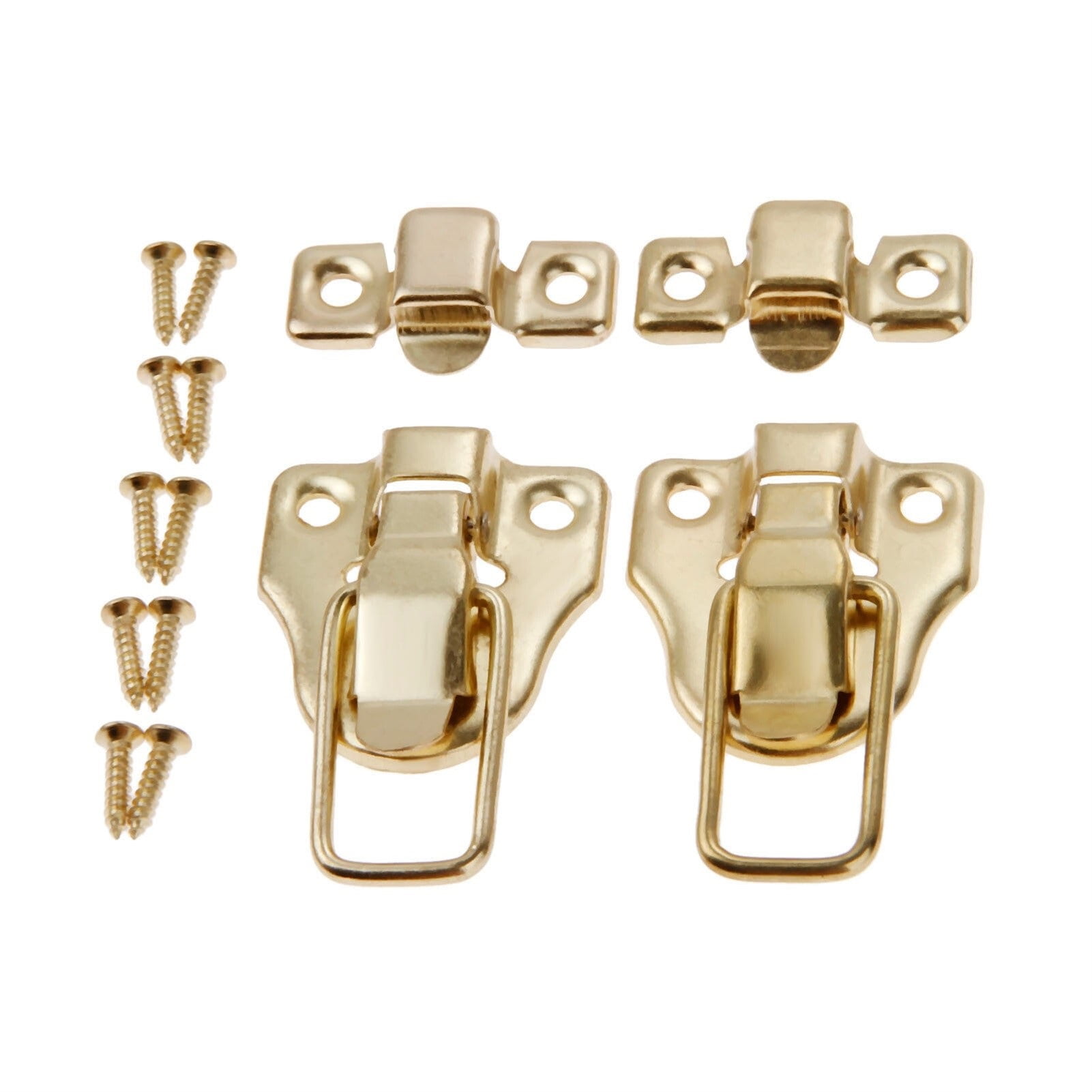 2Pcs Vintage Jewelry Wood Box Hasps Drawer Latches Decorative Suitcases ...