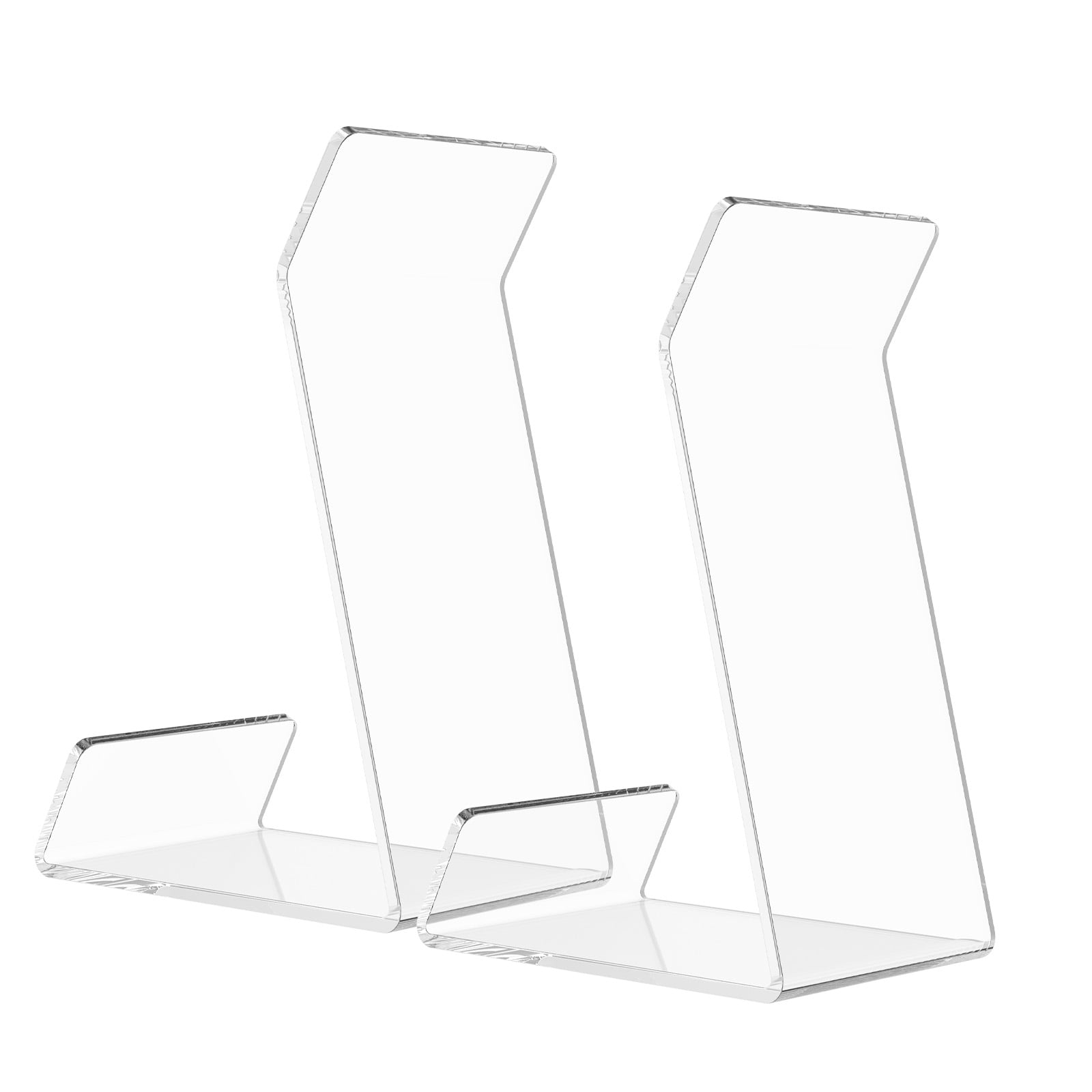 2Pcs Vinyl Record Shelf Clear Acrylic Record Stand Portable Vinyl ...