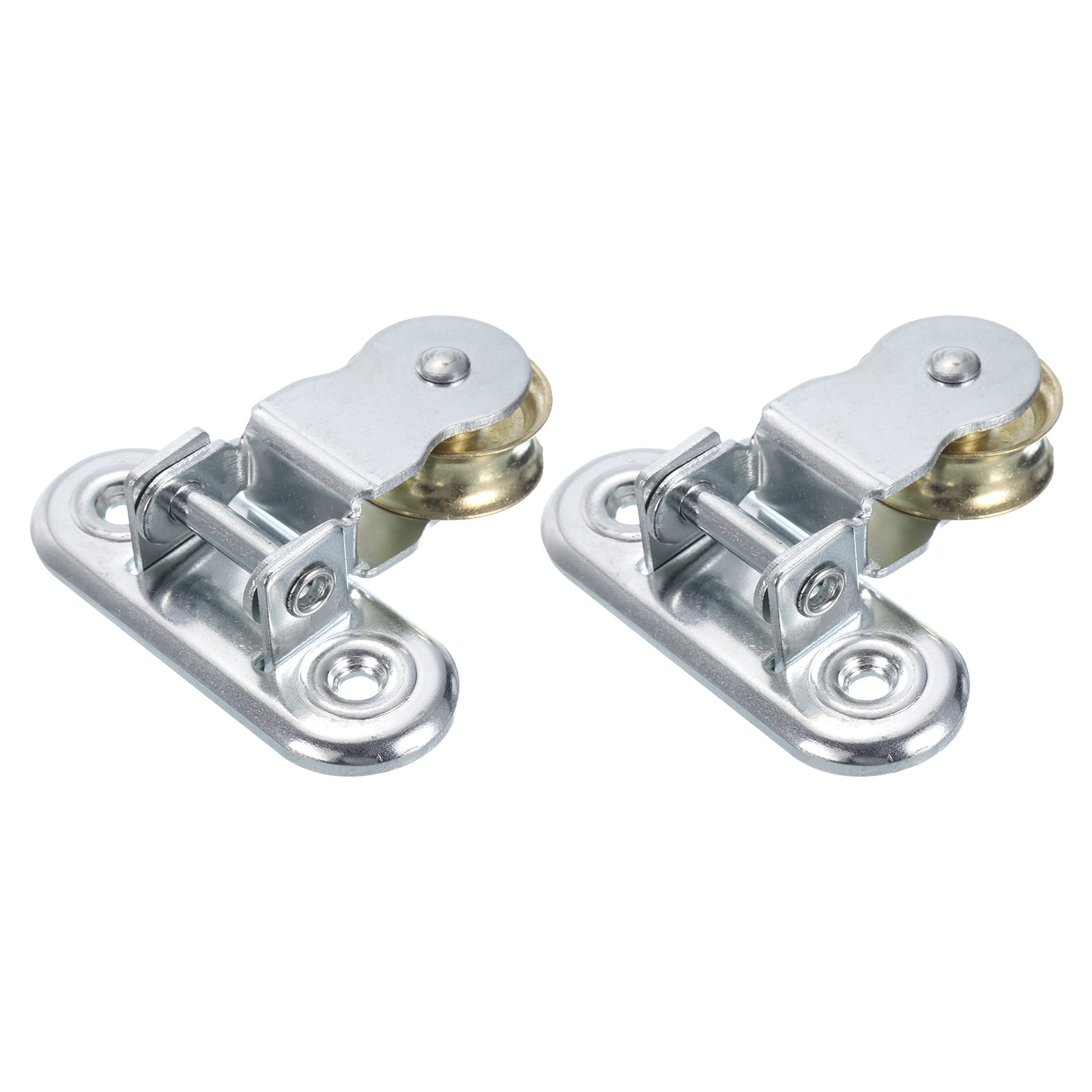 2Pcs Wall Mounted Pulley 65mm Single Pulley Block Iron in Zinc Plated ...