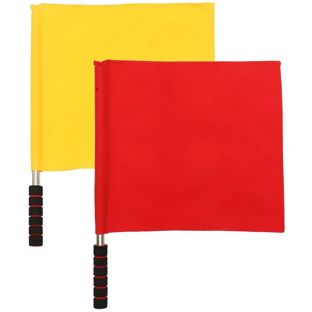 2Pcs Warning Flags Race Signal Flags Conducting Referee Flags Safety Judge Flags - Walmart.com