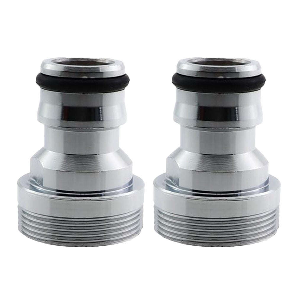 2Pcs Washing Machine Faucet Adapter Hose Converter Parts Stainless ...