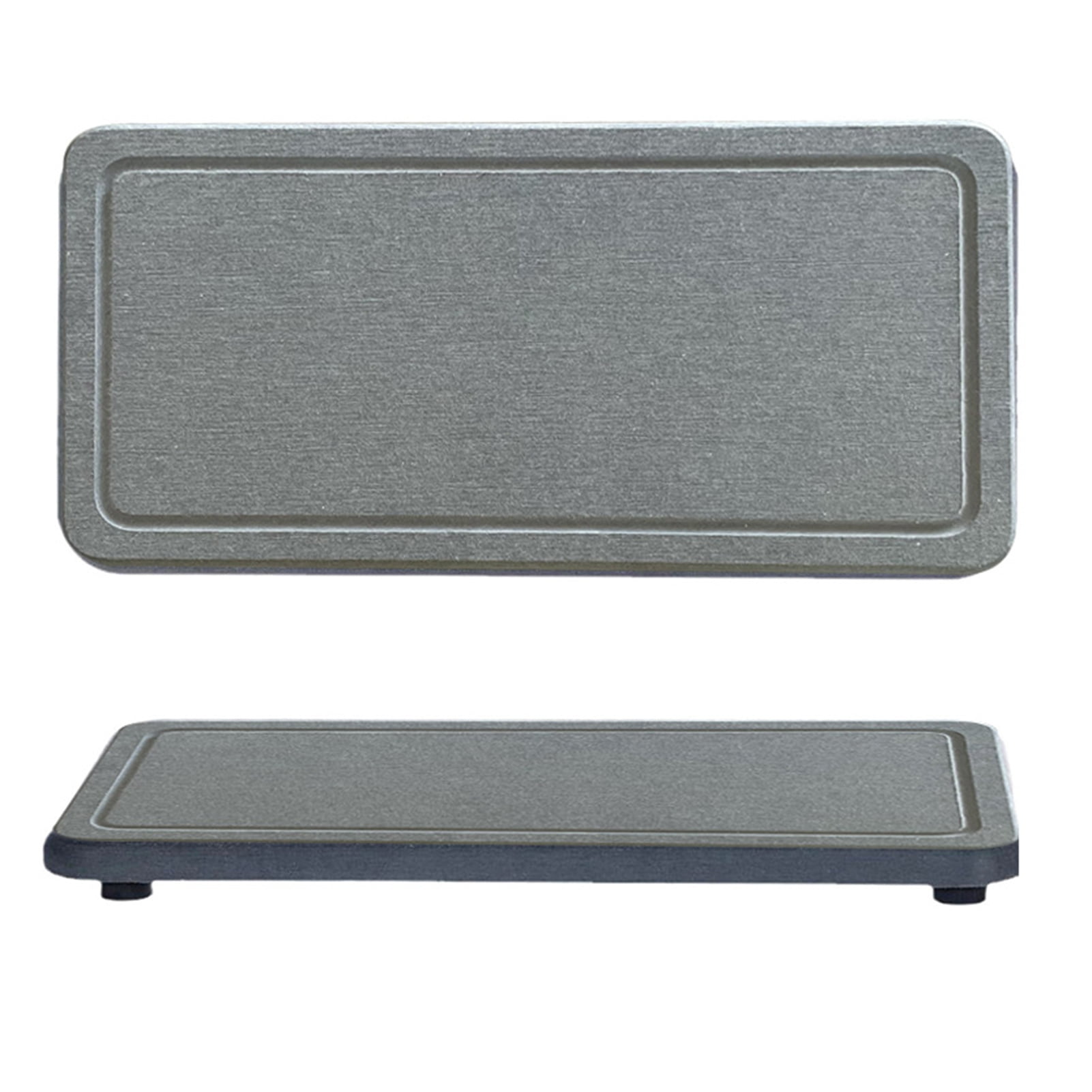 2Pcs Water Absorbing Stone Tray Quick Drying Diatomite Sink Coasters ...
