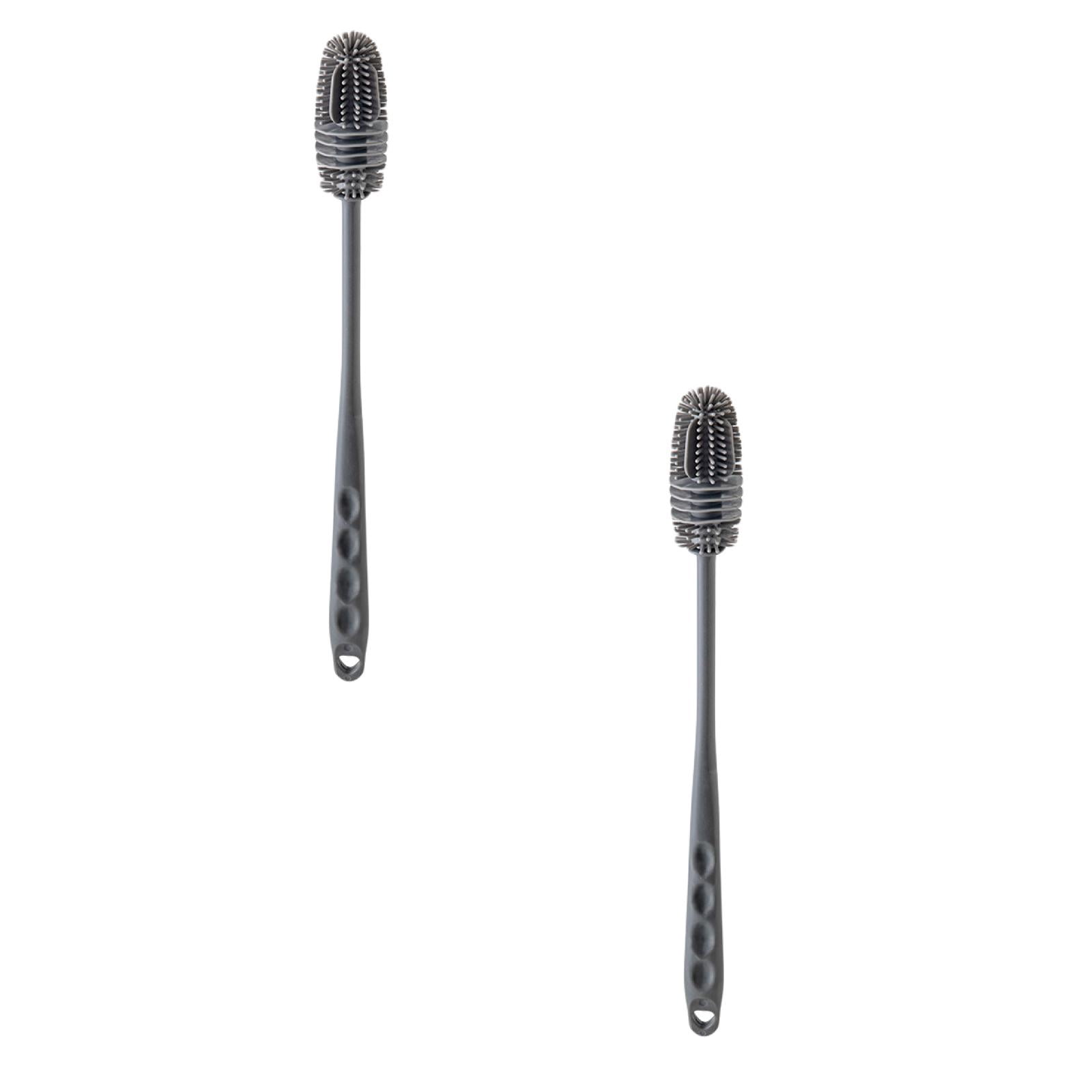 2Pcs Water Bottle Cleaning Brush: Flexible 360° Silicone Bottle Brush ...