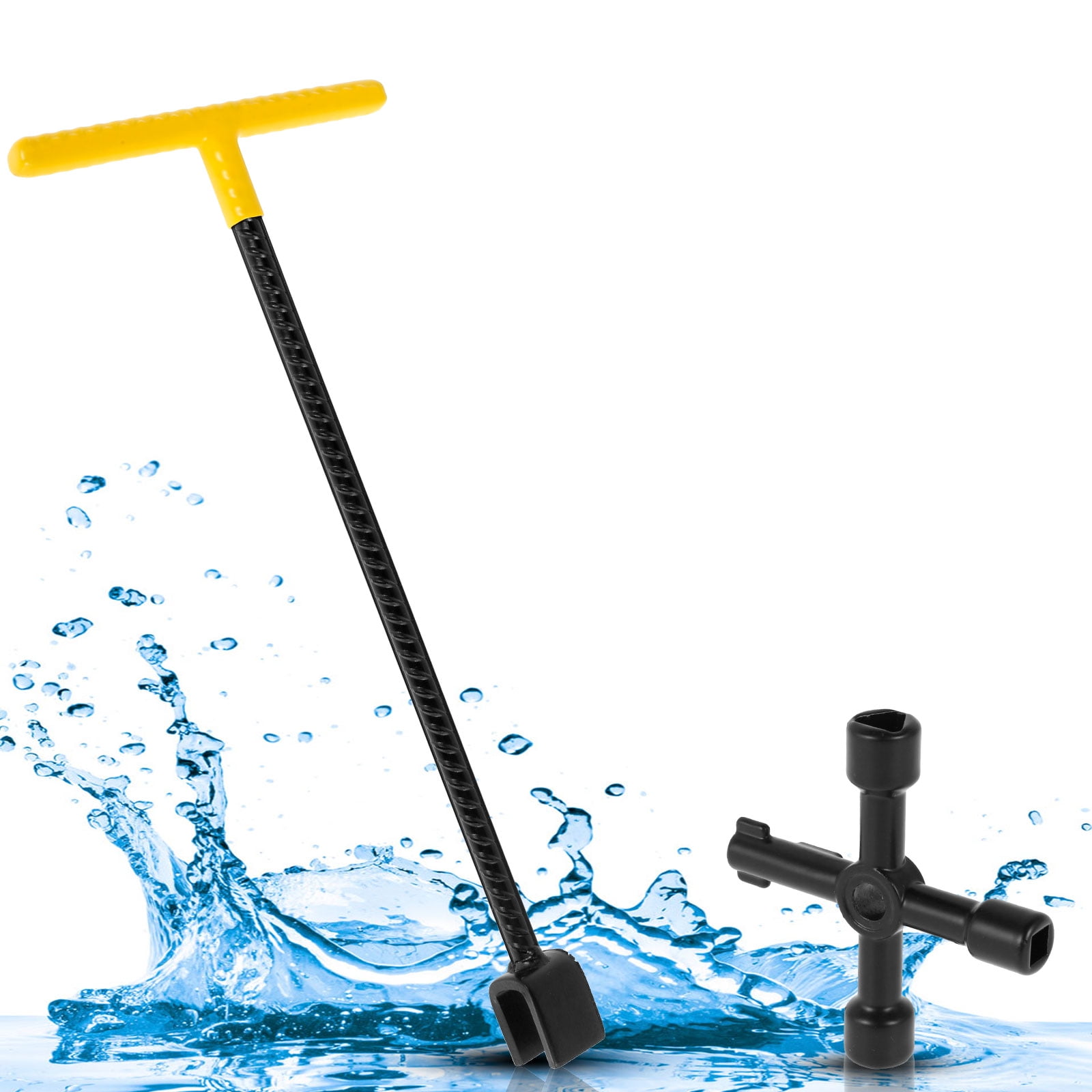 2Pcs Water Meter Key Carbon Steel Water Shut Off Tool 16inch/17inch T ...