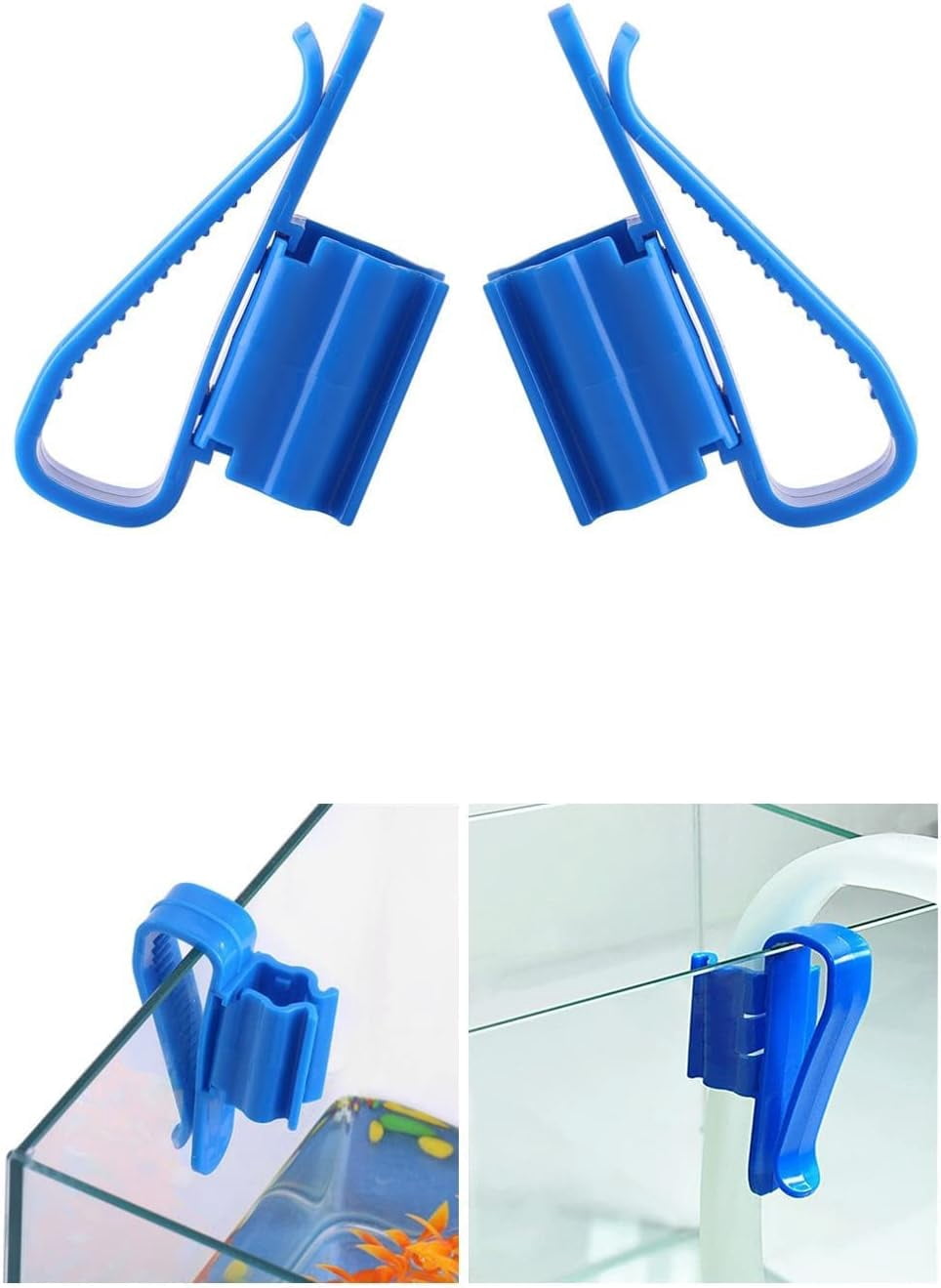 2Pcs Water Pipe Clip Large Size Medium-Sized Fish Tank Mounting Clip ...