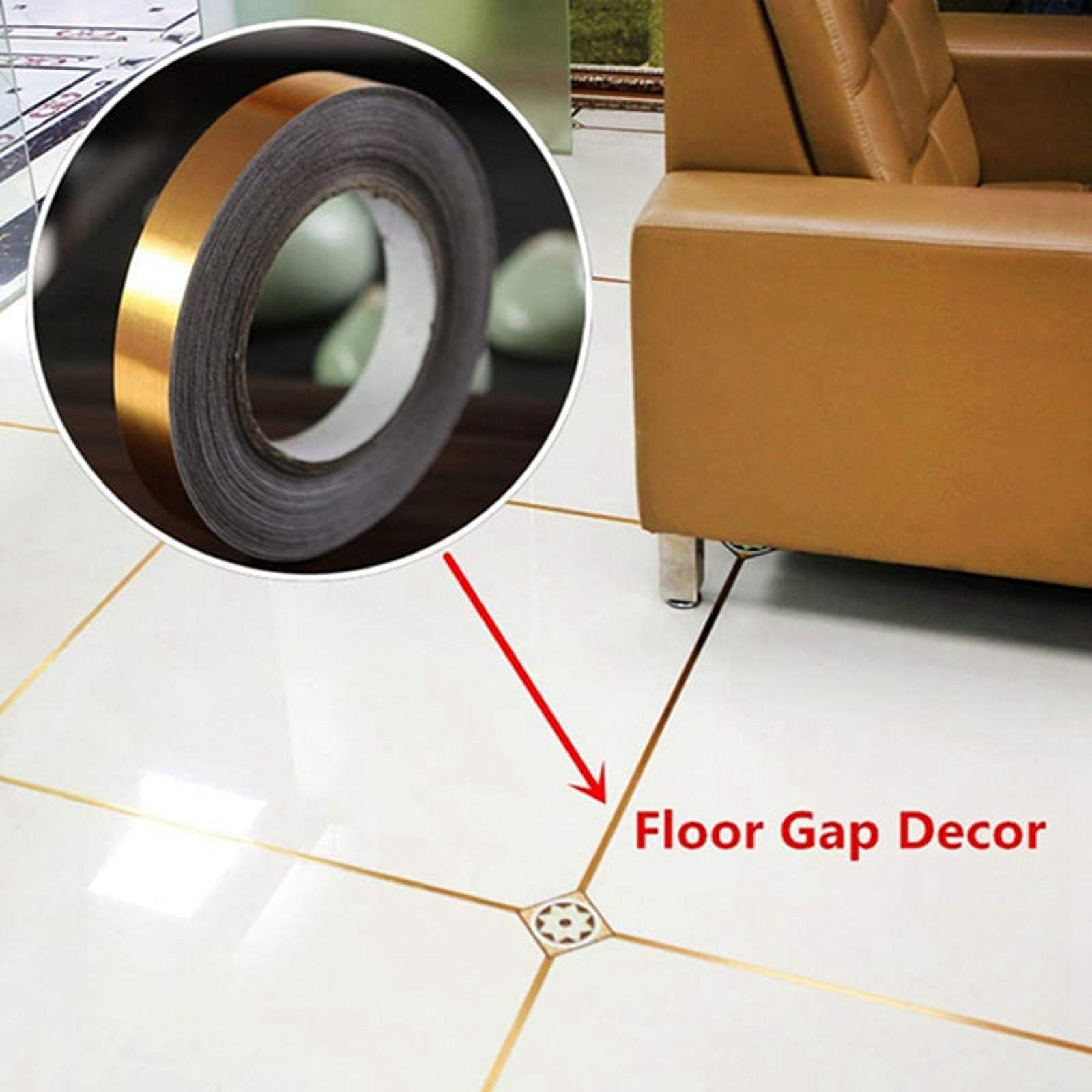 2Pcs Waterproof Ceramic Tile Space Tape Floor Crevice Line Sticker for ...