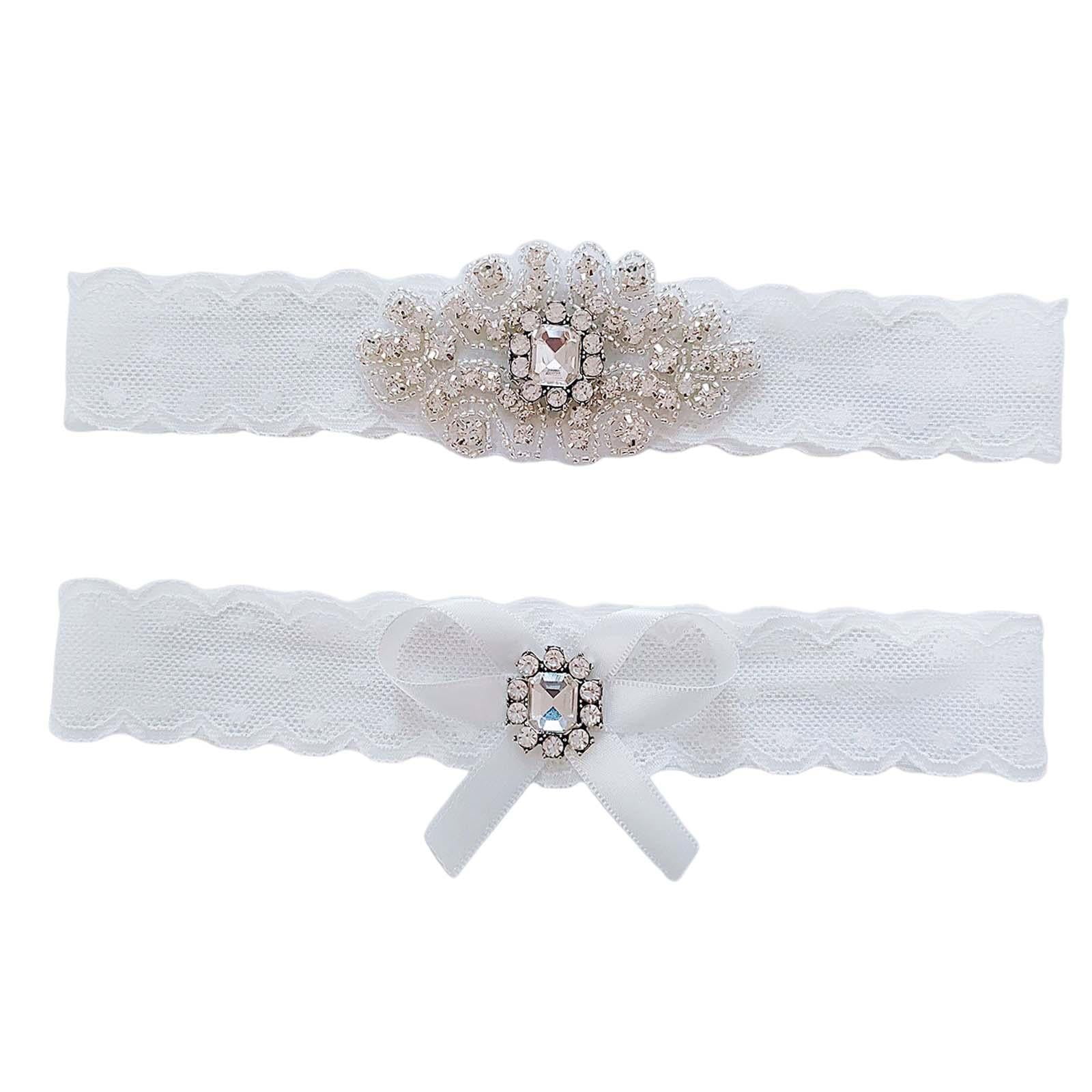 2Pcs Wedding Bridal Garters Bridesmaid Leg Garter Belt Bridal Leg ...