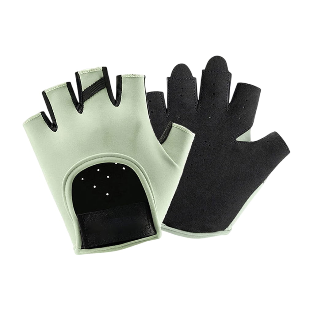 2Pcs Weightliftings Glove Women Silicone Nonslip Five Finger Fitness ...