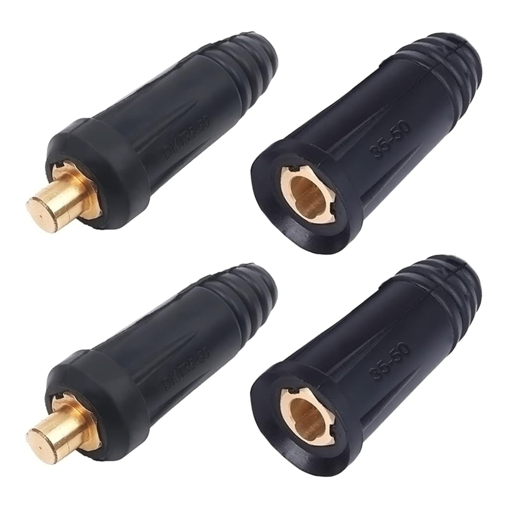 2Pcs Welding Cable Quick Connector Pair 200Amp-300Amp (#4-#1) 35-50 ...