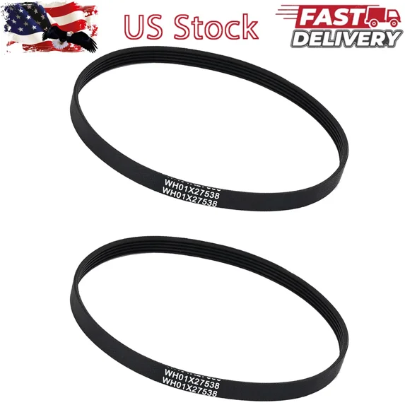 2Pcs Wh01X27538 Washer Drive Belt For Ge Washing Machine Belt - Walmart.com