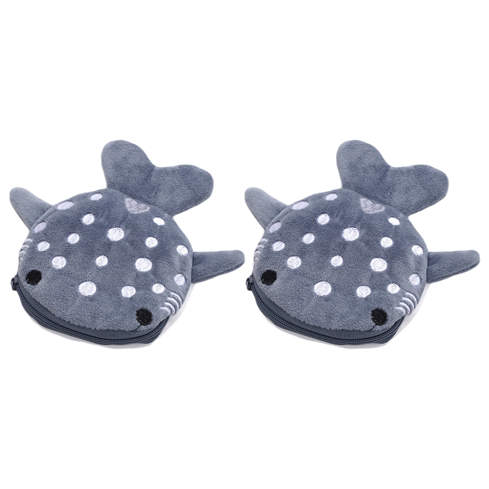 2Pcs Whale Coin Purse Cute Cartoon Plush Wallet Small Coin Pouch with ...