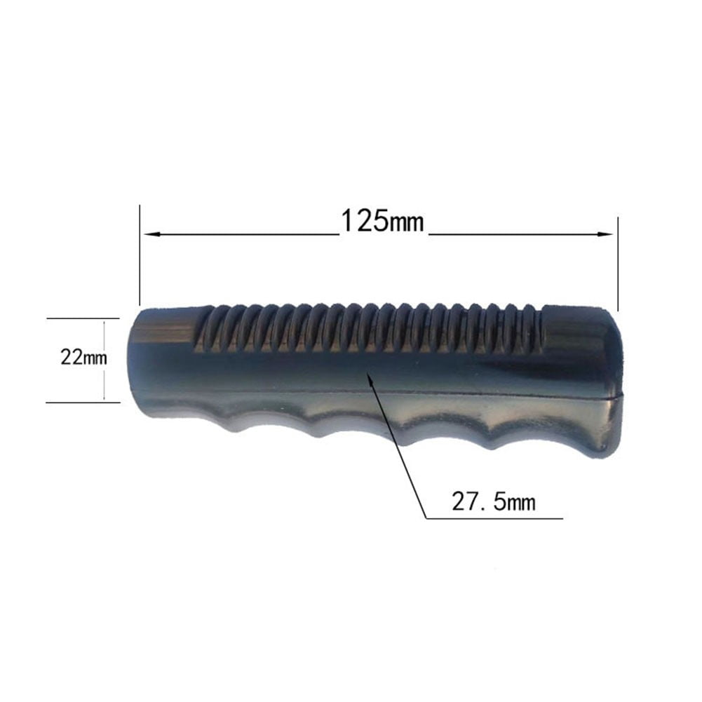 2Pcs Wheelbarrow Rubber Handles, Round Tubes Black Replacement ...