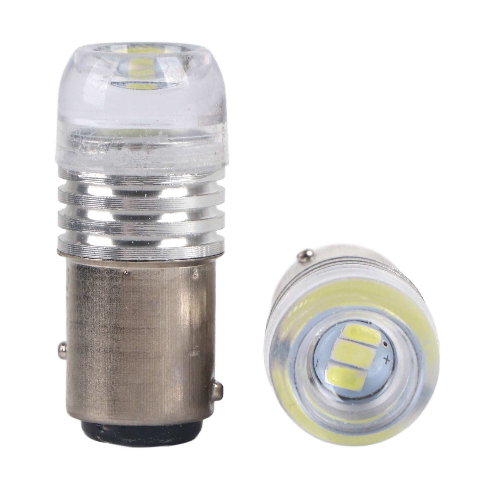 2Pcs White 1157 2357 Strobe Flashing Led Projector Bulbs For Car Tail ...