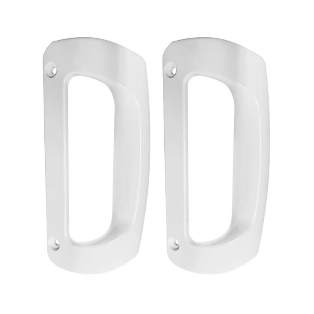2Pcs White Plastic Vertical Refrigerator Handle Easy To Install Door ...
