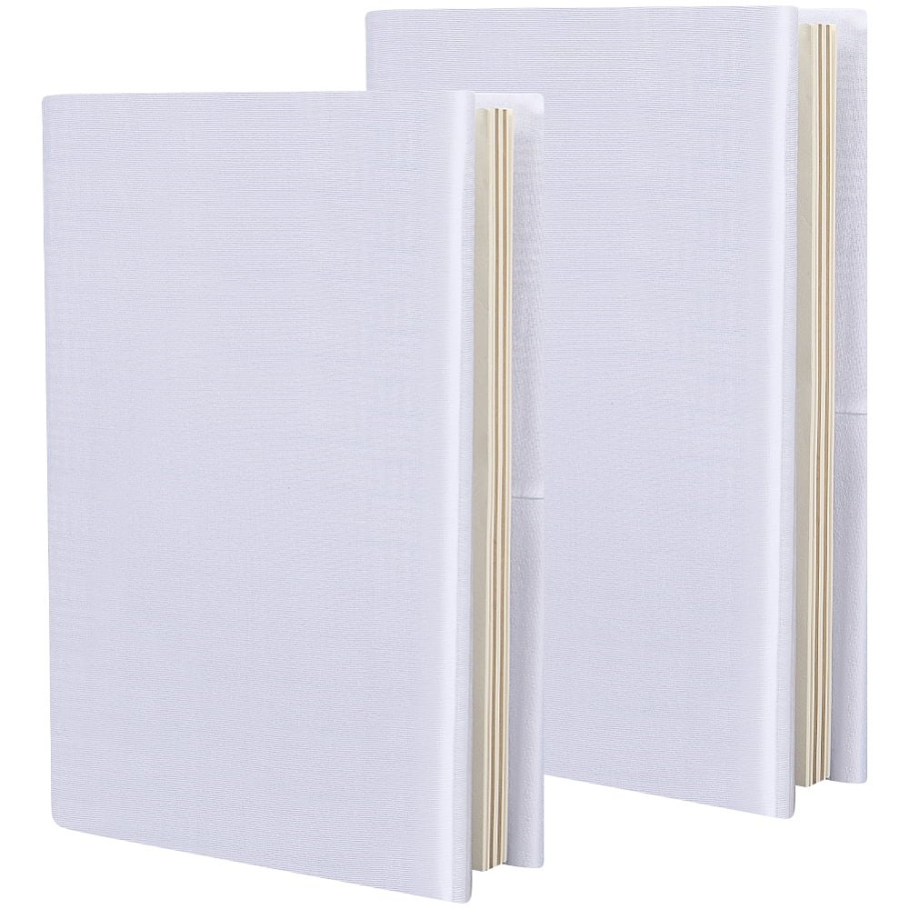2Pcs White Stretch Book Cover Stretchy Book Covers 9 x 14in Wrap Sleeve ...