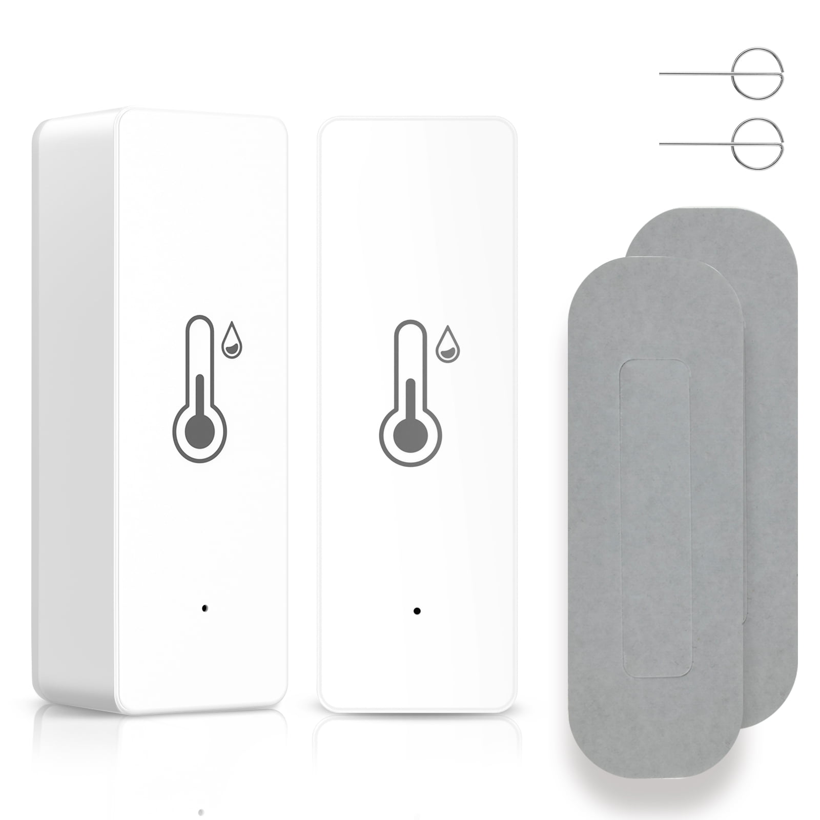 2Pcs WiFi Thermometer Hygrometer Data Storing Digital Temperature ...