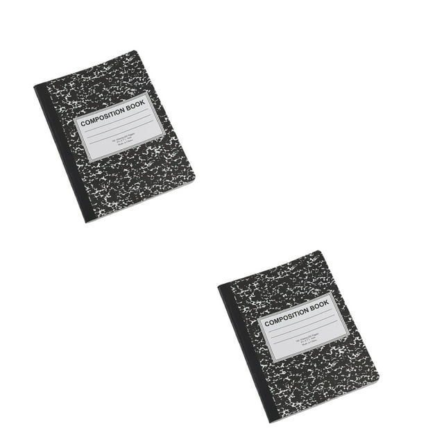 2Pcs Wide Ruled Notebook, Composition Notebooks Wide Ruled Composition ...