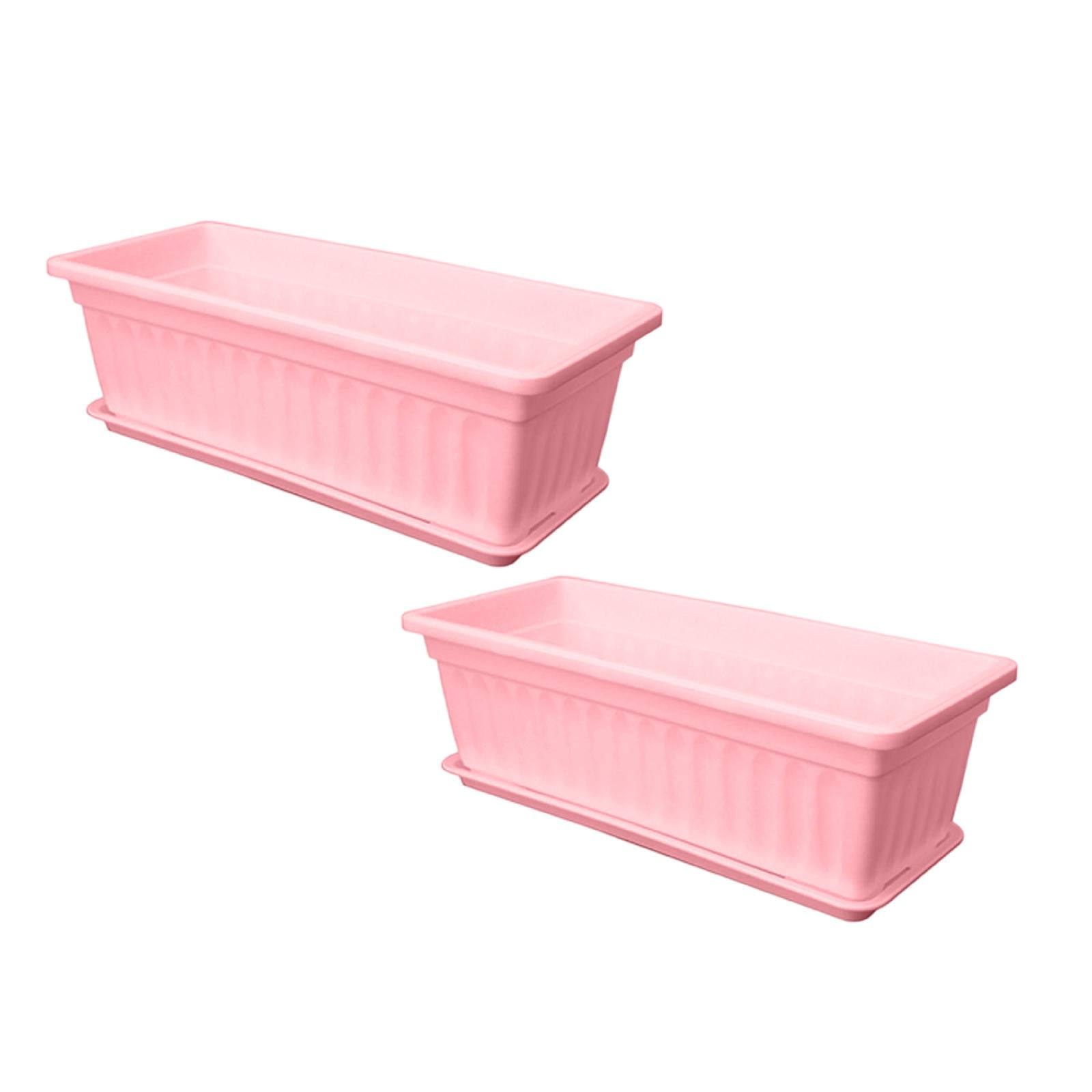2Pcs Window sill flower box, rectangular window sill flower pot, large ...