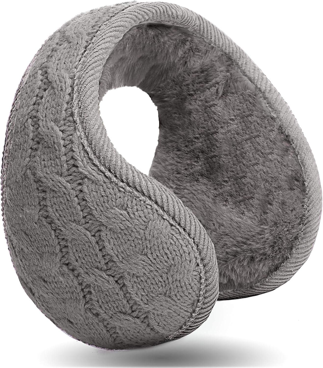 2Pcs Winter Ear Muffs for Men Women Classic Unisex Fleece Ear Warmers ...