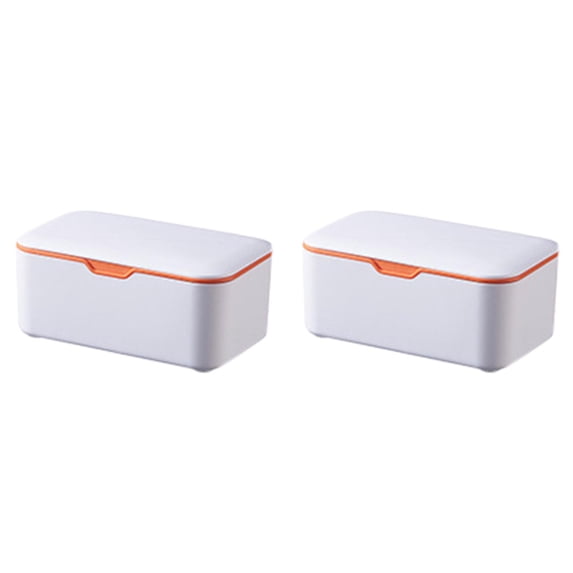 2Pcs Wipes Dispenser with Sealing Design Lid, Non- Wipe Holder Keeps ...