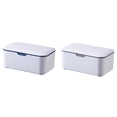 2Pcs Wipes Dispenser with Sealing Design Lid, Non- Wipe Holder Keeps ...